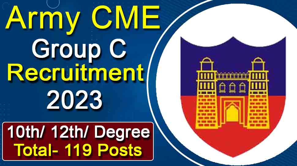Army CME Pune Group C Various Post Recruitment 2023